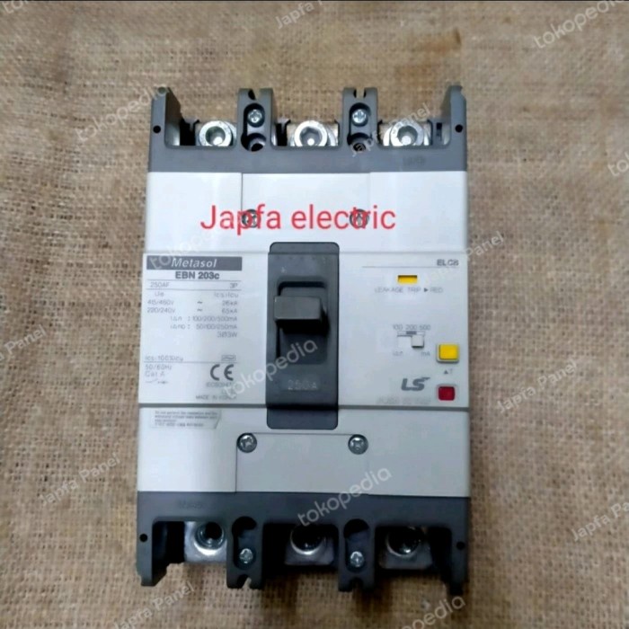 Jual Original Mccb Breaker Ls Metasol Ebn203C 3Pole 250 Ampere Original Limited | Shopee Indonesia