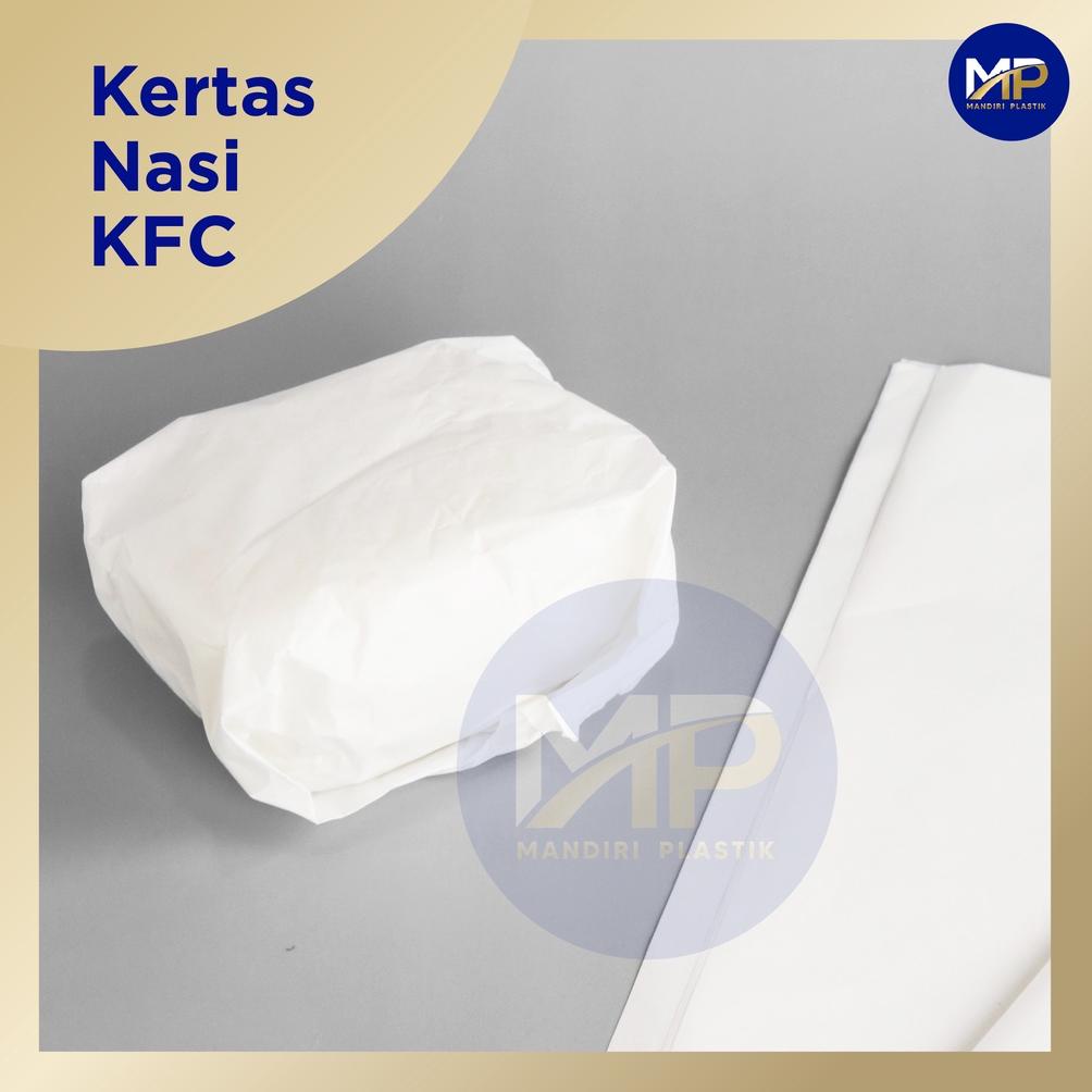 Jual Kertas nasi KFC / kertas nasi minyak 25x27.5cm - (100 lembar ...