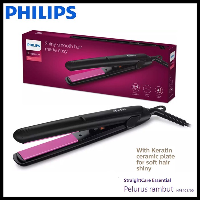 Jual Catokan Rambut PHILIPS Low End Straightener General HP8401/00 ...