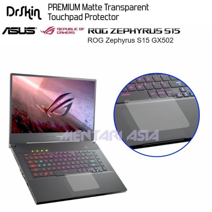 Jual Touchpad Protector ASUS ROG Zephyrus GX502 - DrSkin Translucent ...