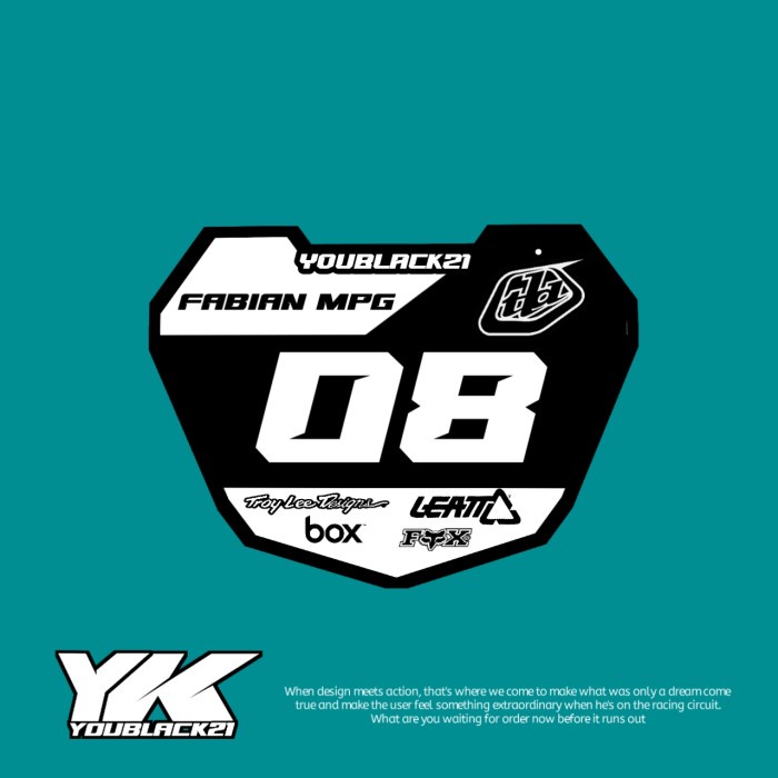 Jual Promo Plate Number Bmx Custom - Number Plate Bmx - Papan Nomor Bmx ...