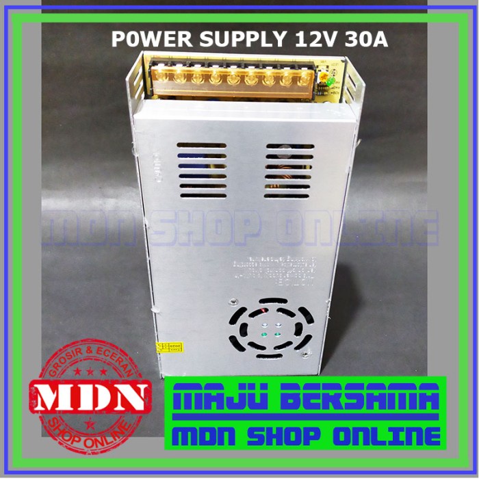 Jual Adaptor 12V 30A jaring - power supply 12V 30A murni ada kipas best ...