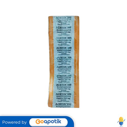 Jual ACETIN 200 MG STRIP 10 KAPSUL | Shopee Indonesia