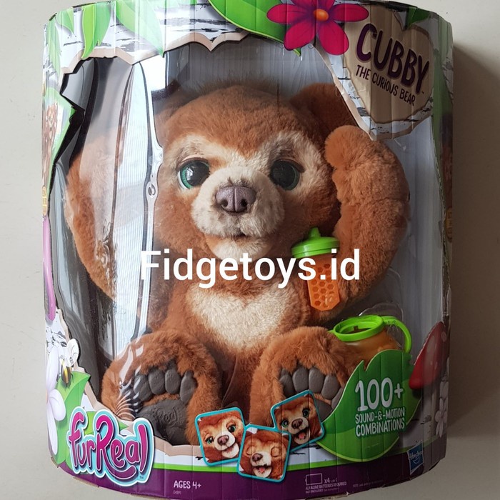 Jual FurReal Cubby The Curious Bear Interactive Plush Toy | Shopee ...
