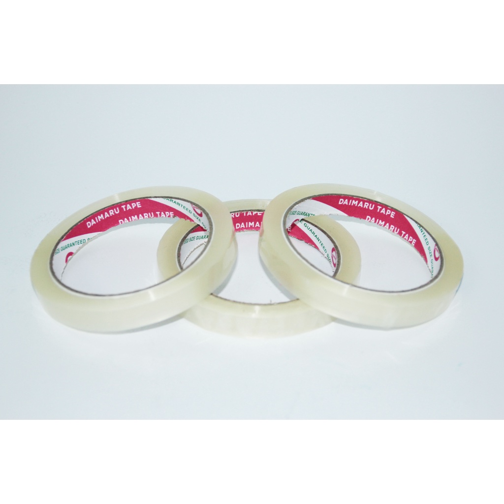 Jual Isolasi Daimaru 1/2 x 72 Bening (12mm) | Shopee Indonesia