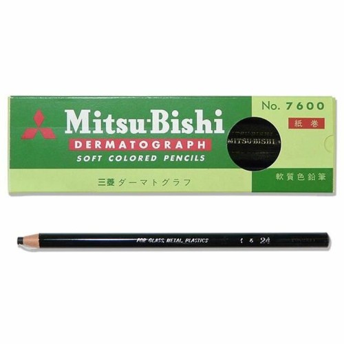Jual PENSIL DERMATOGRAPH MITSUBISHI 7600 HITAM | Shopee Indonesia