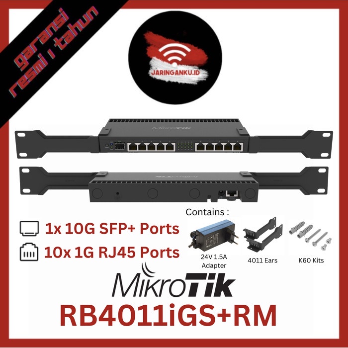 Jual Mikrotik Router indoor RB4011iGS+RM / RB4011 | Shopee Indonesia