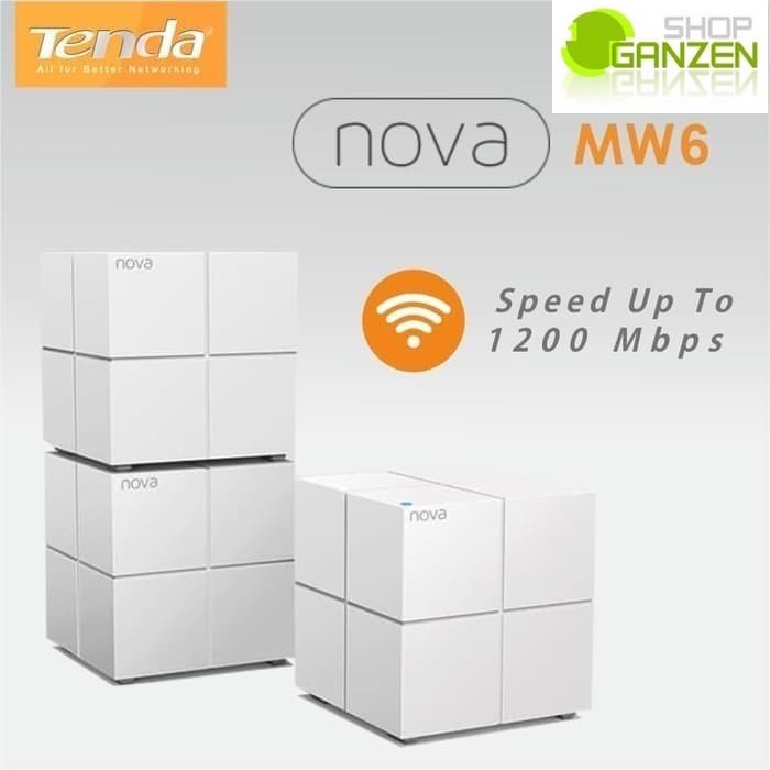 Jual TENDA Nova MW6 ISI 3 PACK Whole Home Mesh WiFi System Wave2 mu ...