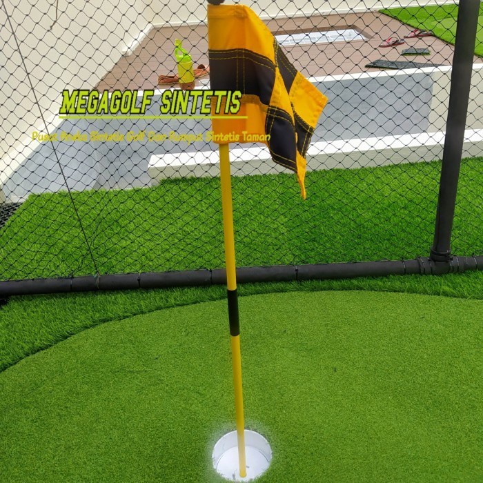 Jual New Ori Hole Golf Bendera Tiang Besi Golf Bisa Di Lepas Bendra ...