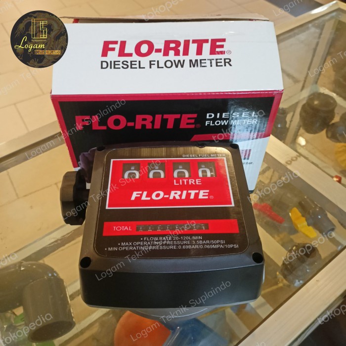 Jual Flow Meter 4 Digit Drat 1 Inch - METERAN SOLAR FLORITE | Shopee Indonesia