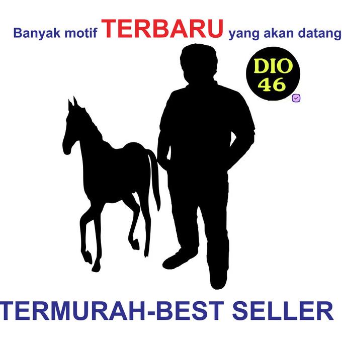 Jual CUTTING STICKER HIASAN DINDING RUMAH WALL STIKER KUDA LUCU UNIK ...