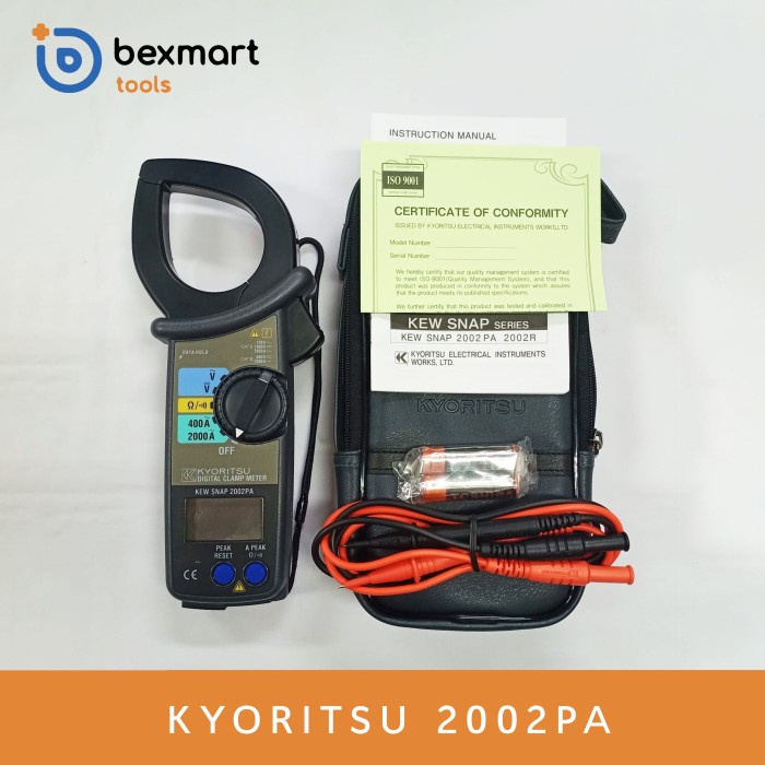 Jual KYORITSU 2002PA DIGITAL CLAMP METER 2000A/AC /TANG AMPERE /2002 PA ...