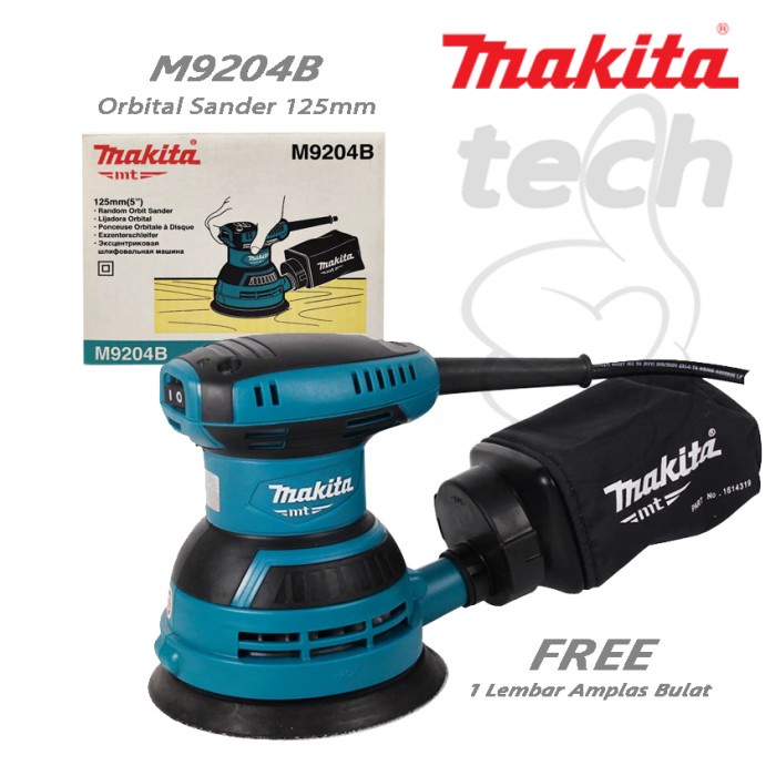 Jual New Ori Mesin Amplas Bulat Orbital Sander Makita M9204B M9204 B ...