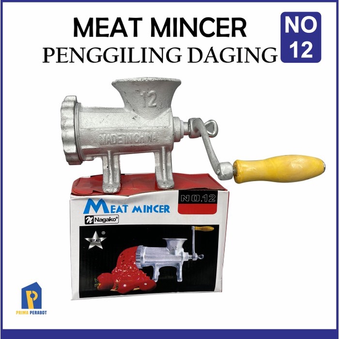 Jual ALAT GILINGAN DAGING BESI COR MEAT MINCER NAGAKO NO 12 | Shopee ...