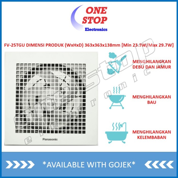 Jual Panasonic Fv-25Tgu / Fv25Tgu Ceiling Exhaust Fan 10 Inch | Shopee ...