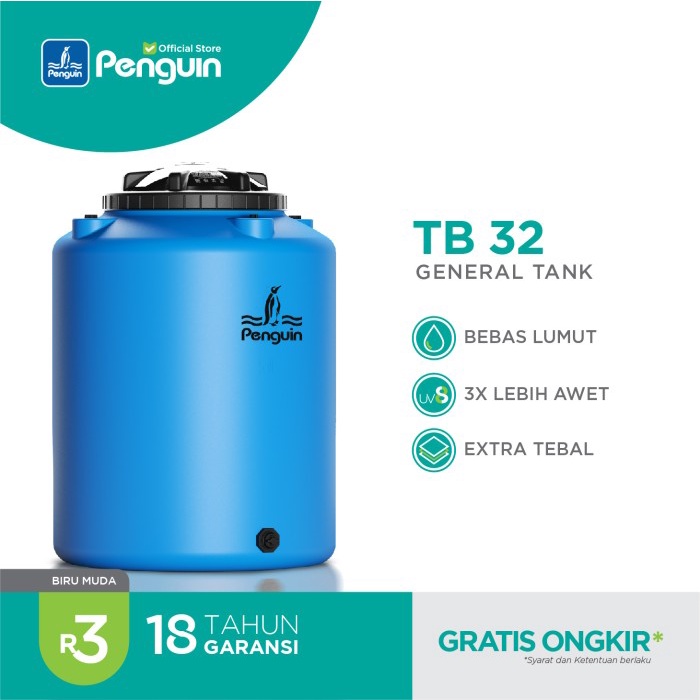 Jual Promo Penguin Tangki Toren Tandon Air Tb 32 300 Liter | Shopee ...
