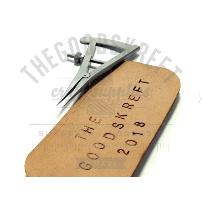 Jual Mechanical Wing Compass Divider Leather Stitch Groover Line Tools ...