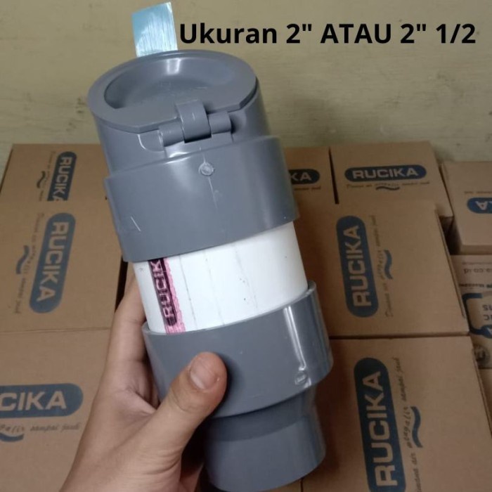 Jual Promo Back Flow Valve 2 In Penutup Paralon Pipa Pvc Katup Saluran ...