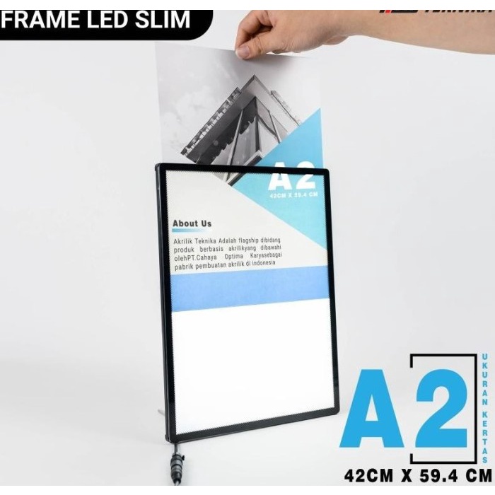 Jual [Original] Slim Neon Box A2 Frame Light Led Display Poster ...