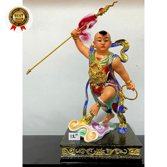 Jual [Original] Patung Dewa Nezha / Nacha / Naca Full Kayu Taiwan ...