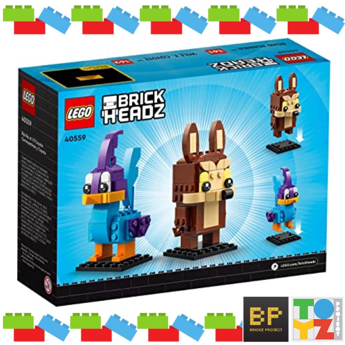 Jual MUST HAVE!! LEGO 40559 LOONEY TUNES BRICKHEADZ ROAD RUNNER & WILE ...