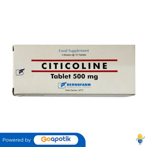 Jual Citicoline Bernofarm 500 Mg Box 30 Tablet | Shopee Indonesia