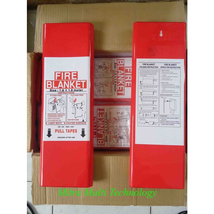 Jual Fire Blanket / Selimut Anti Api 1,8 M X 1,8M | Shopee Indonesia