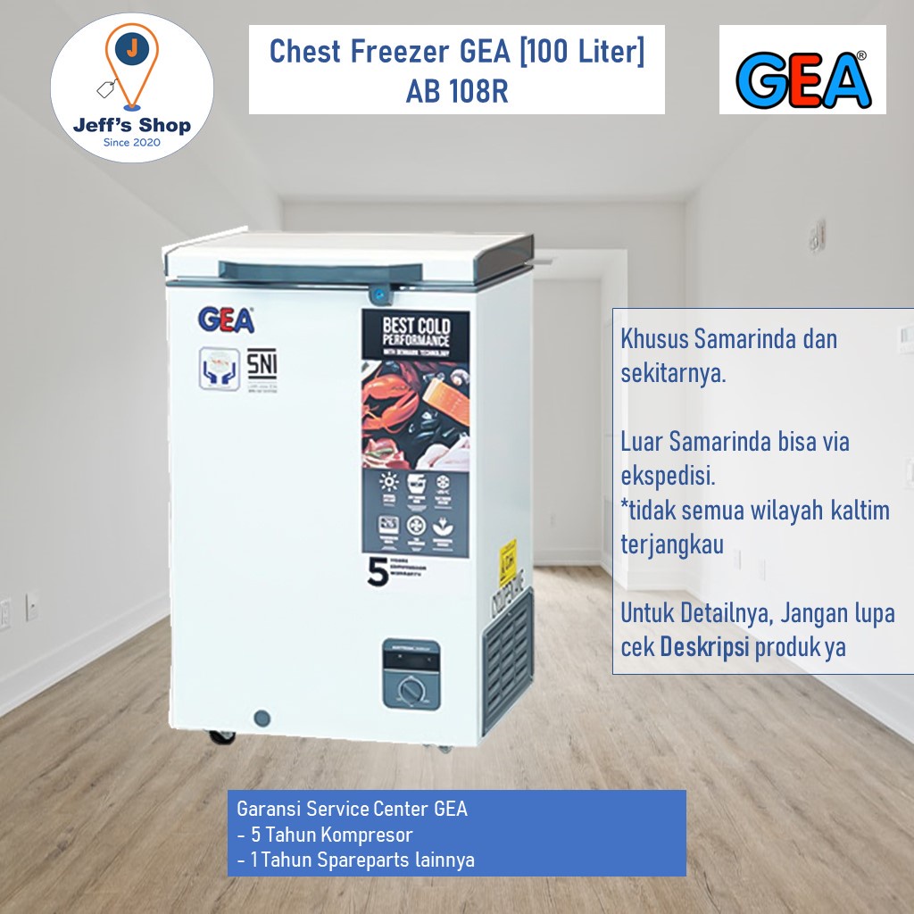 Jual Chest Freezer/ Freezer Box GEA [100 Liter] AB 108 R | Shopee Indonesia