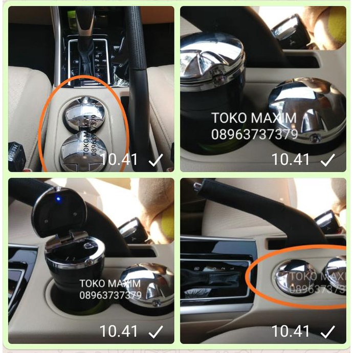 Jual XPANDER mobil Tempat Coin Koin Asbak Rokok Permen Crome Ada LED ...