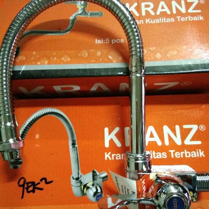 Jual KRAN DAPUR FLEXIBLE MERK KRANZ/KRAN ANGSA/KRAN BAK CUCI PIRING ...