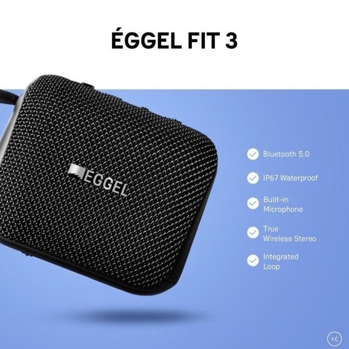 Jual Eggel Fit 3 Waterproof Portable Bluetooth Speaker Fit III | Shopee ...