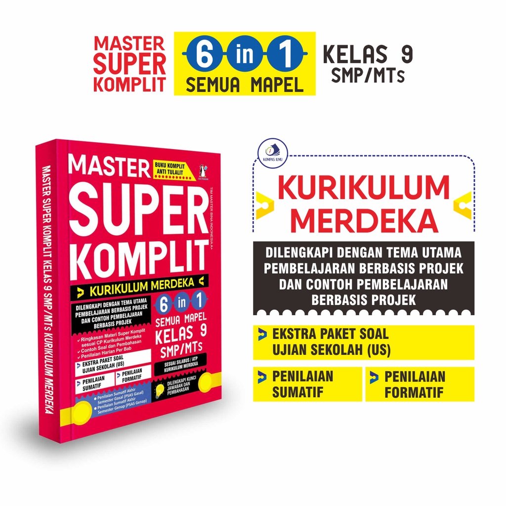 Jual Buku Master Super Komplit Semua Mapel Smp Mts Kelas 9 Kurmed