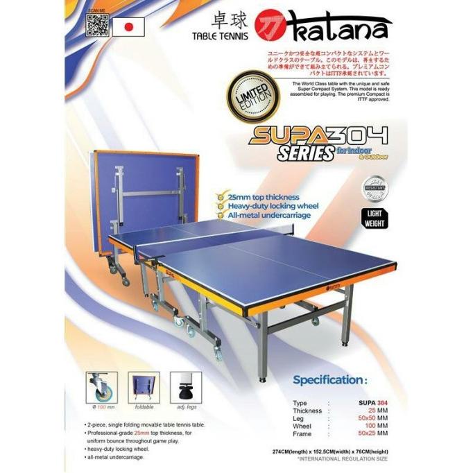 Jual Meja pingpong Tenis meja katana 304 import | Shopee Indonesia