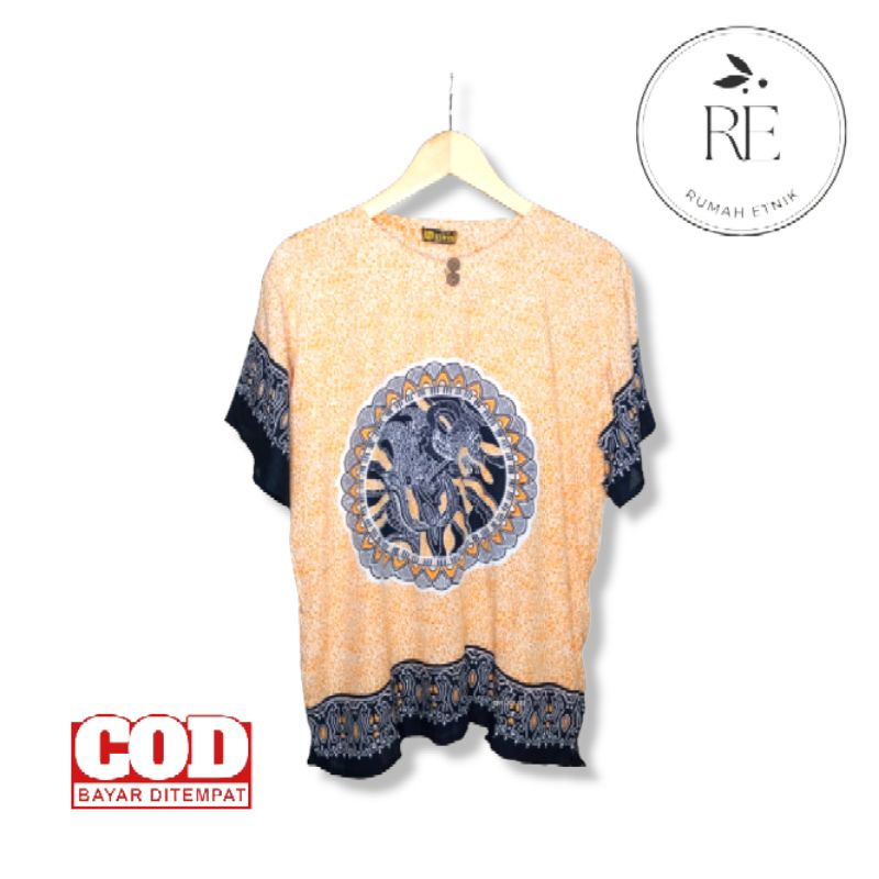 Jual Baju kaos etnik wayang bulat/ baju pria wanita/ baju santai/ baju ...