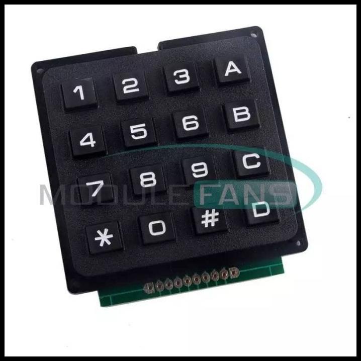 Jual DISKON STAMP KEYBOARD 4X4 MATRIX KEYPAD MODULE KEY SWITCH PUSH BUTTON ARDUINO ...
