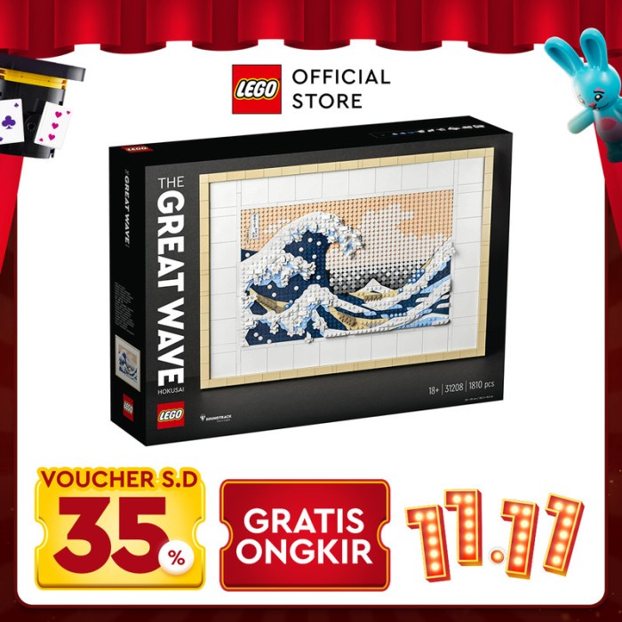 Jual LEGO ART 31208 HOKUSAI THE GREAT WAVE BUILDING KIT (1,810 PIECES) | Shopee Indonesia