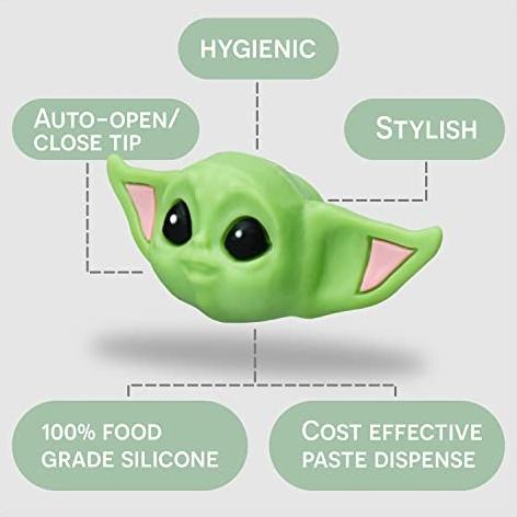 Jual Baby Yoda Toothpaste Topper 2 Pack, Tooth Pastetooth Dispenser ...