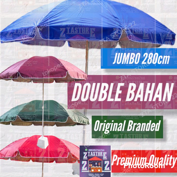 Jual PAYUNG PANTAI JUMBO 280CM DOBEL BAHAN 2 LAPIS PAYUNG TENDA CAFE BAZAR ORIGINAL | Shopee ...
