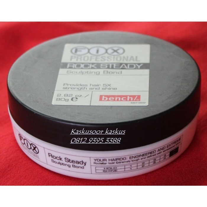 Jual Hair Wax Pomade - Hair Wax Bench Fix Rock Steady (Not Clay Doh ...