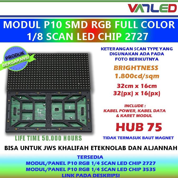 Jual Modul panel P10 Running Text RGB Full Color smd 8 scan outdoor ...