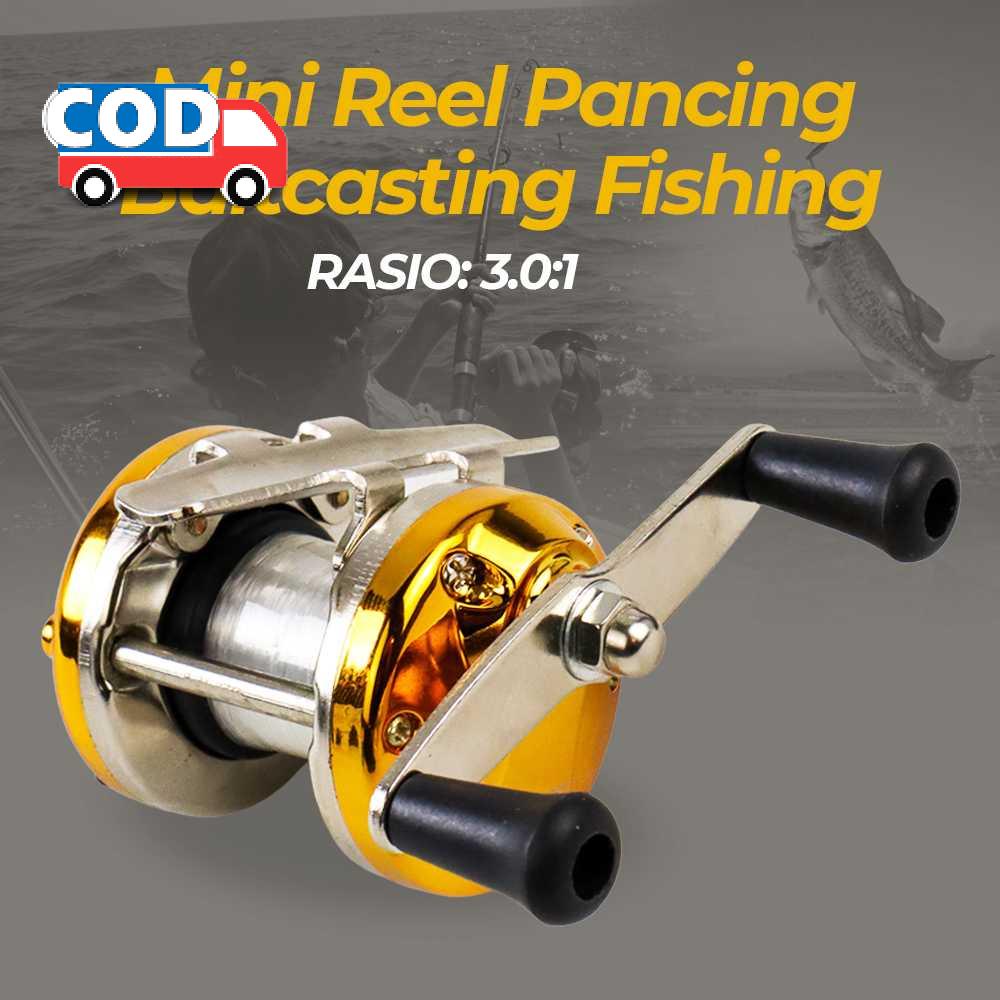 Jual Reel Pancing Mini Aluminium Rasio 3.0:1 Tarikan Ikan Kuat Alat ...