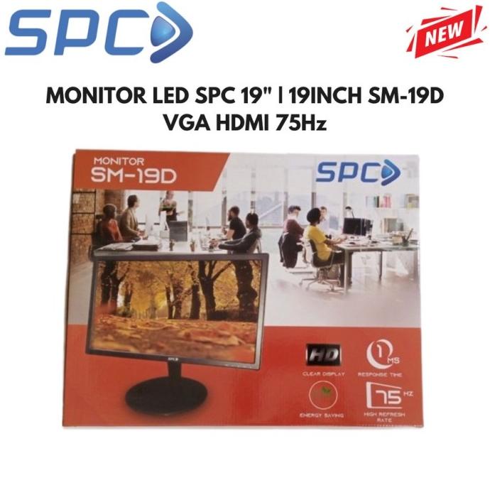 Jual Monitor Led 19" I 19 Inch Spc Sm-19D Vga Hdmi 75Hz Dancersfrank ...