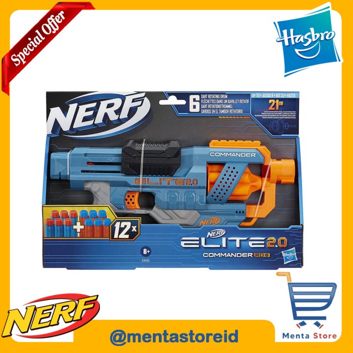 Jual Nerf Elite 2.0 Commander Rd-6 Original Hasbro Gun 2Nd Gen ...