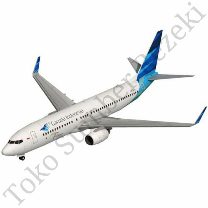 Jual Papercraft Pesawat Garuda Indonesia A737 Diy Paper Craft Boeing ...