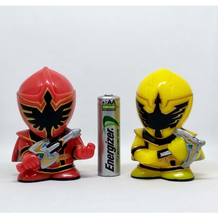 Jual mahou sentai magiranger chibi figure set red & yellow power ...