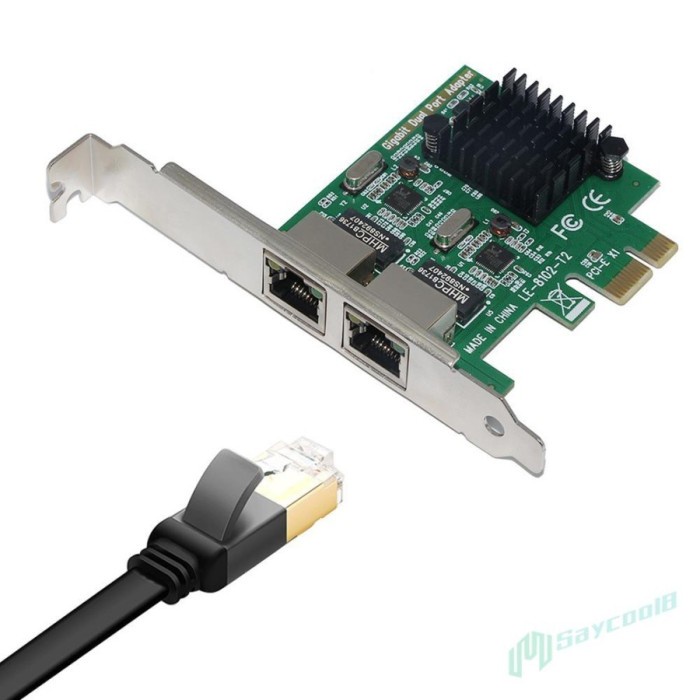 Jual PCI-E Lan Card Gigabit 2 Port - PCI Express Lan Card Gigabit Dual Port | Shopee Indonesia
