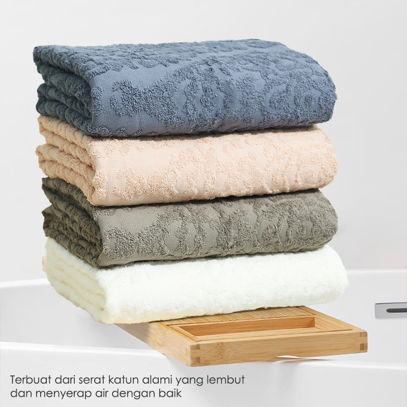 Jual Handuk Mandi Dewasa Katun Premium 70x140cm/Handuk Mandi Dewasa Katun Menyerap Air/Handuk ...