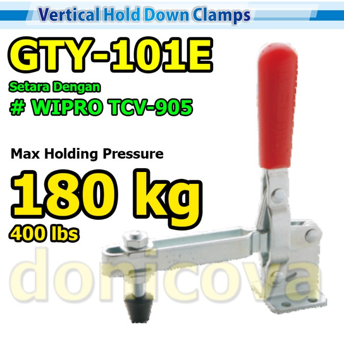 Jual TOGGLE CLAMP VERTICAL GH 101E GTY 101 E SETARA WIPRO TCV-905 180KG ...