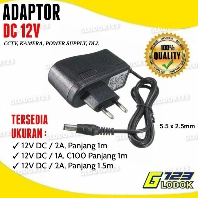 Jual Adaptor Adapter DC 12V 1A 2A 3A 5A CCTV Hikvision Pompa Air LED ...