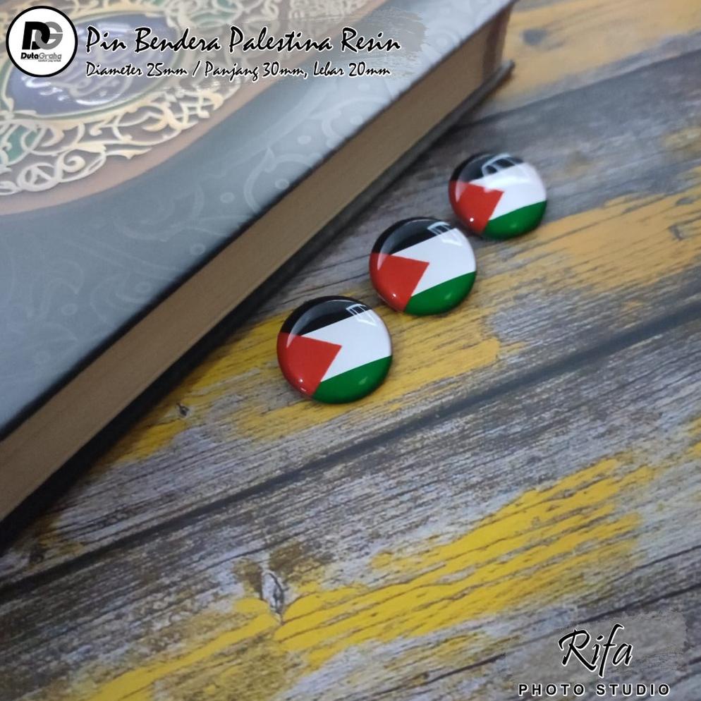 Jual [Ready Stock] Pin Bendera Palestina Palestine Bulat Resin Baru ...
